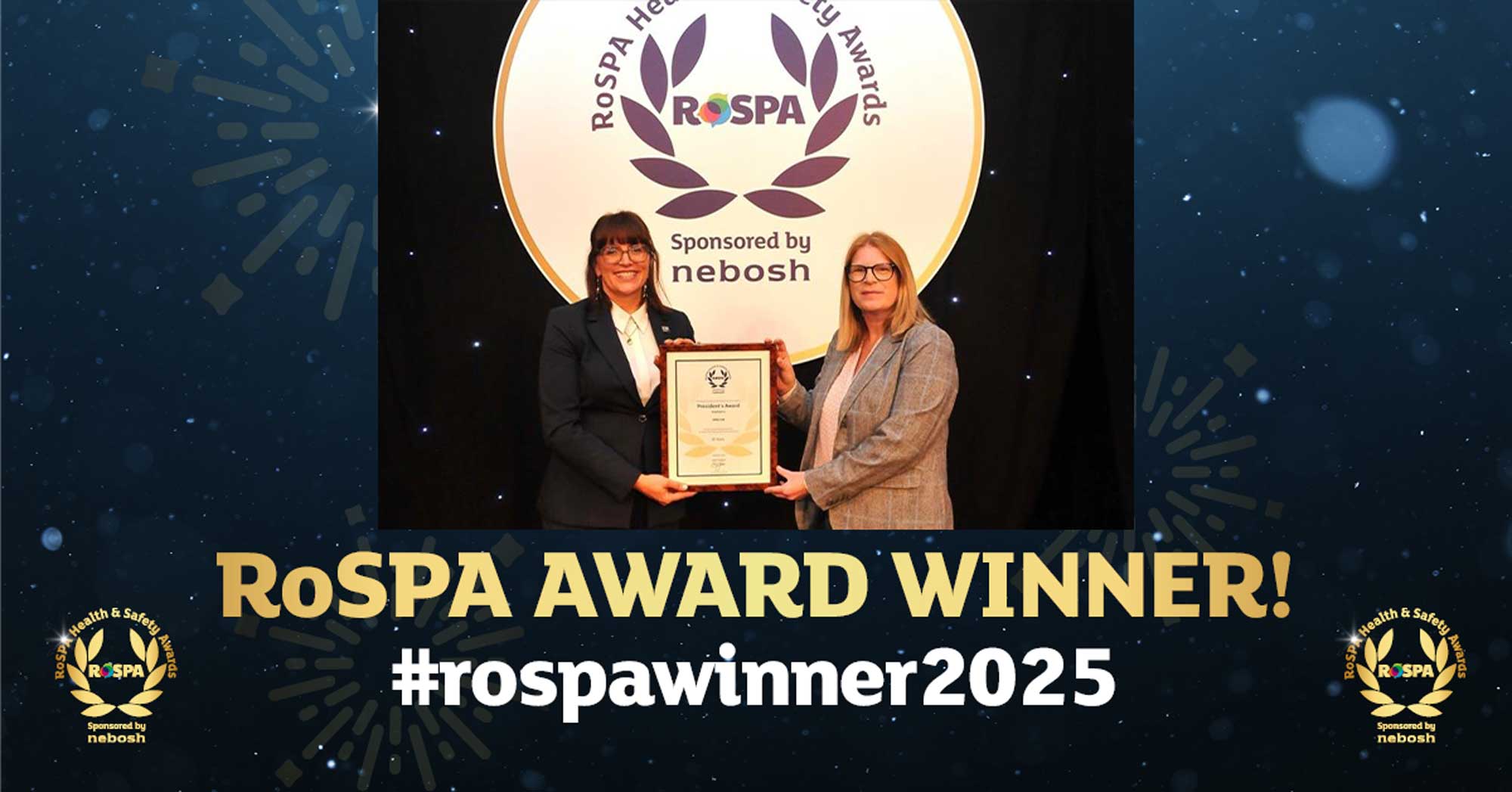 OAG Wins RoSPA Presidents Award 2025 - OAG